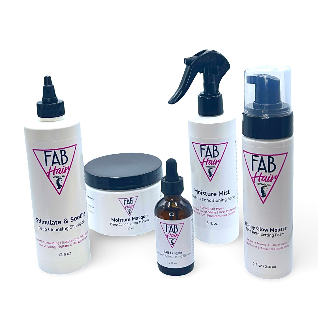 Wash Day Bundle | Shampoo, Deep Conditioner & Styling Essentials – FAB ...